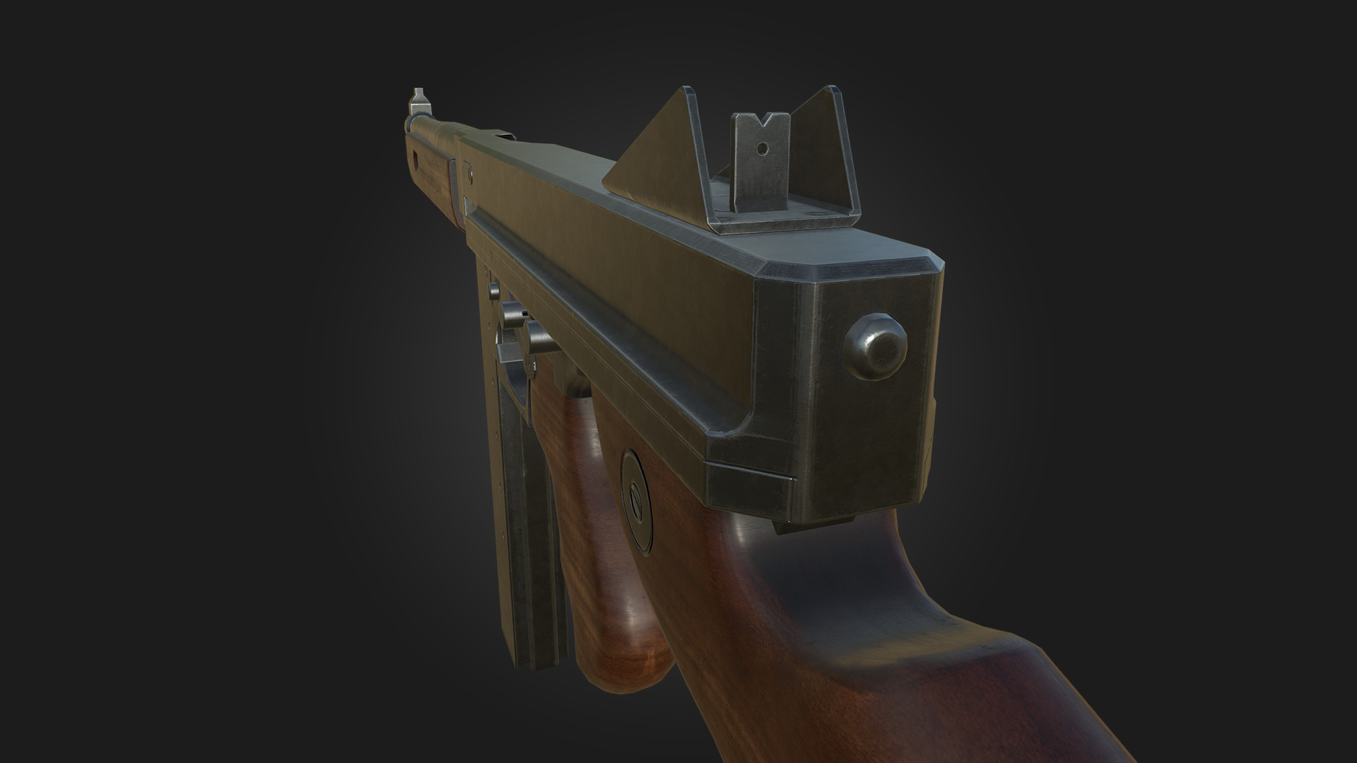 ArtStation - Thompson submachine gun