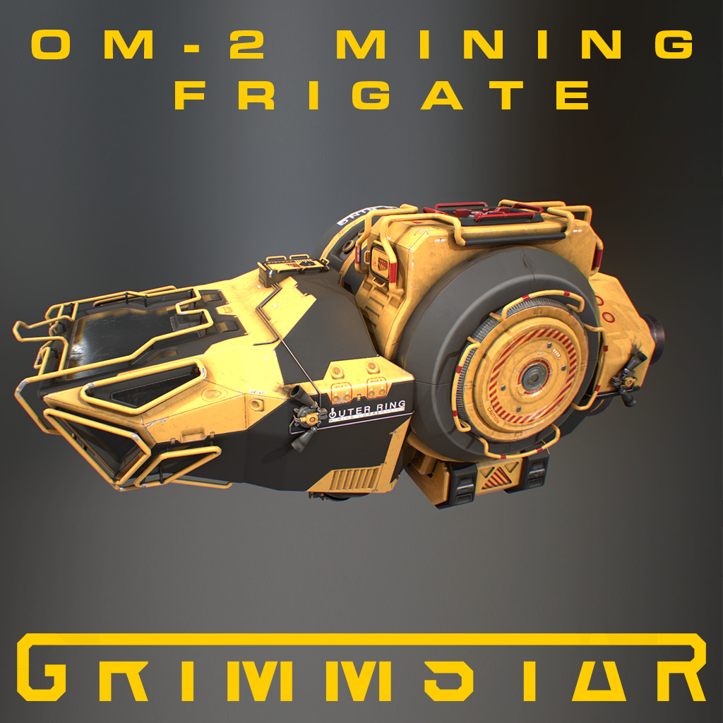 ArtStation - OM-2 Mining Frigate