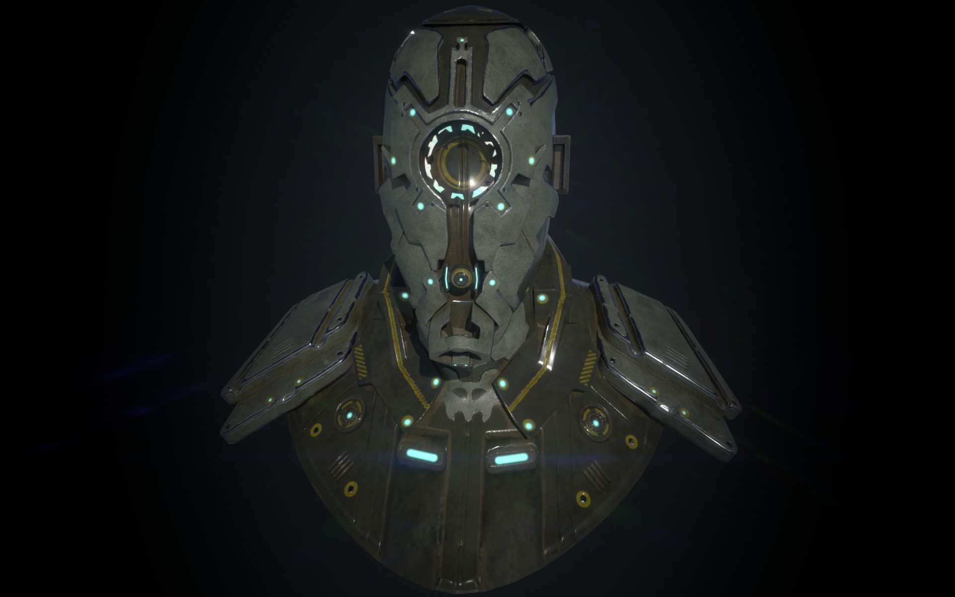 ArtStation - Sci-fi Mech/Bust Character Concept