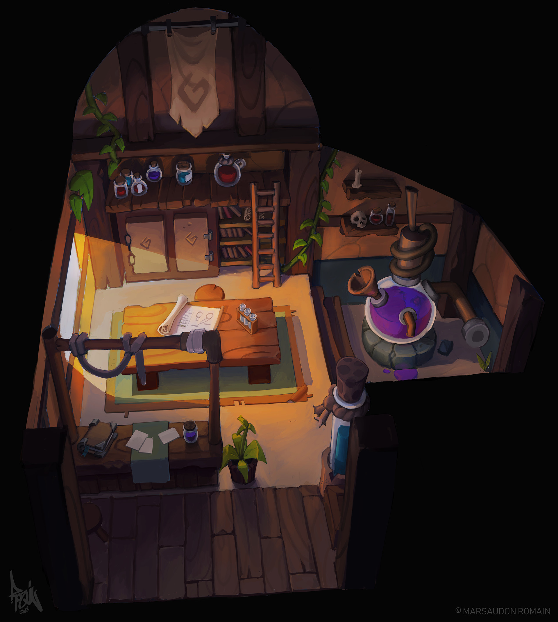 ArtStation - Alchemist Lab | Concept Sheet