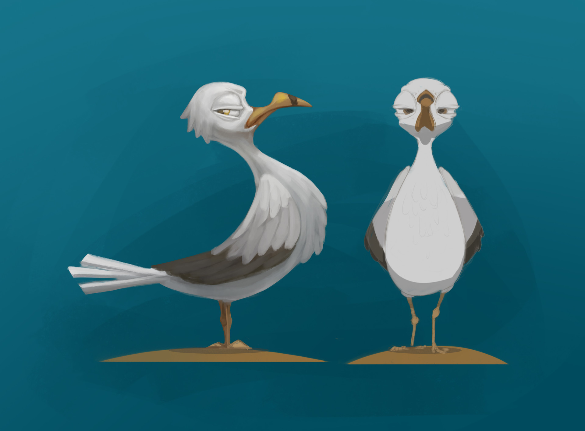 ArtStation - Seagull concept