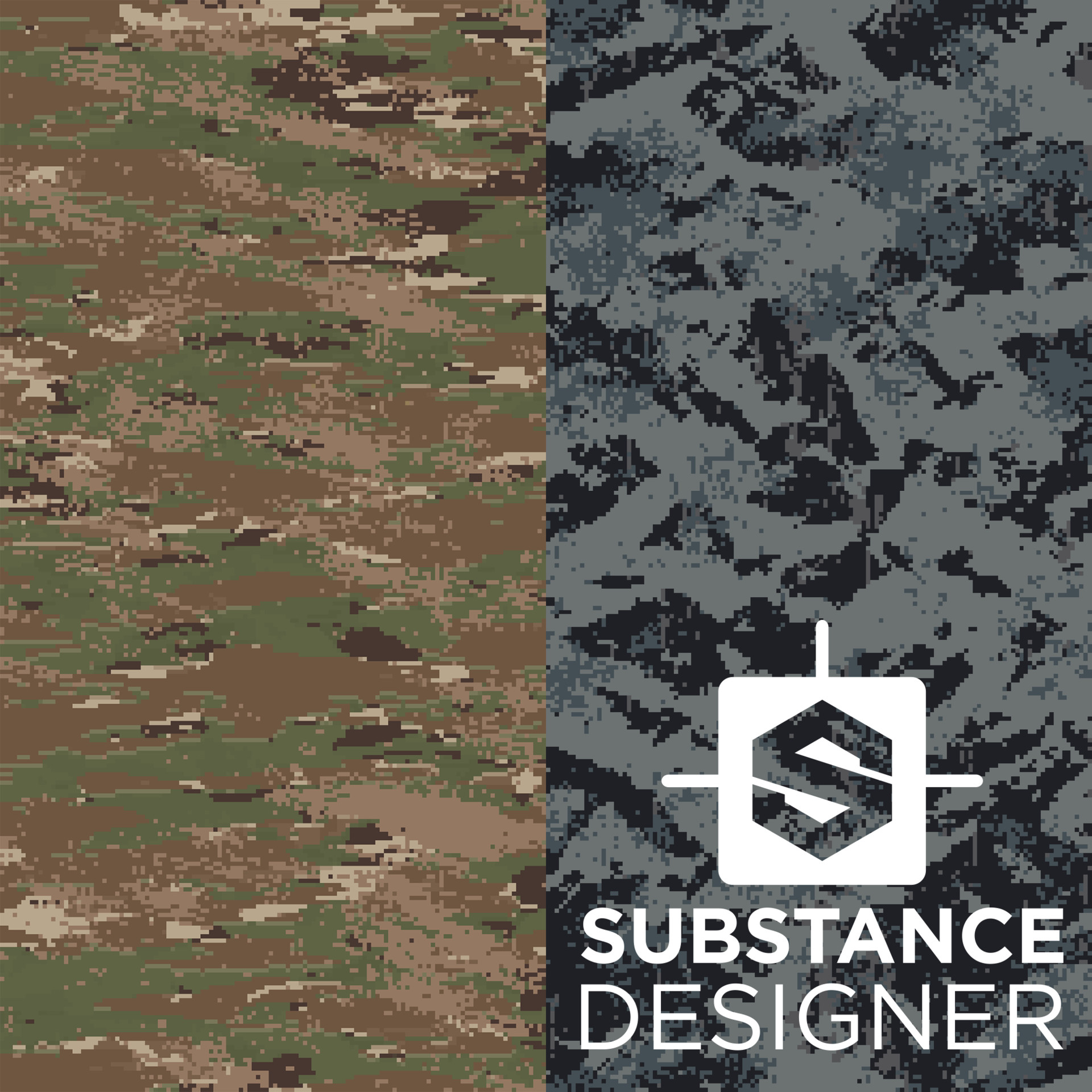 ArtStation - Procedural Digital Camo Pattern Tutorial - Substance Designer
