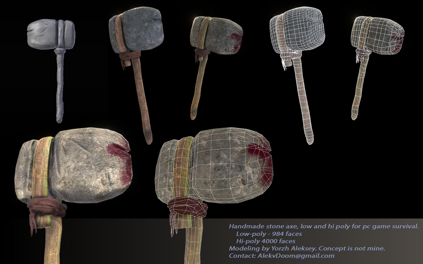 ArtStation - Stone axe