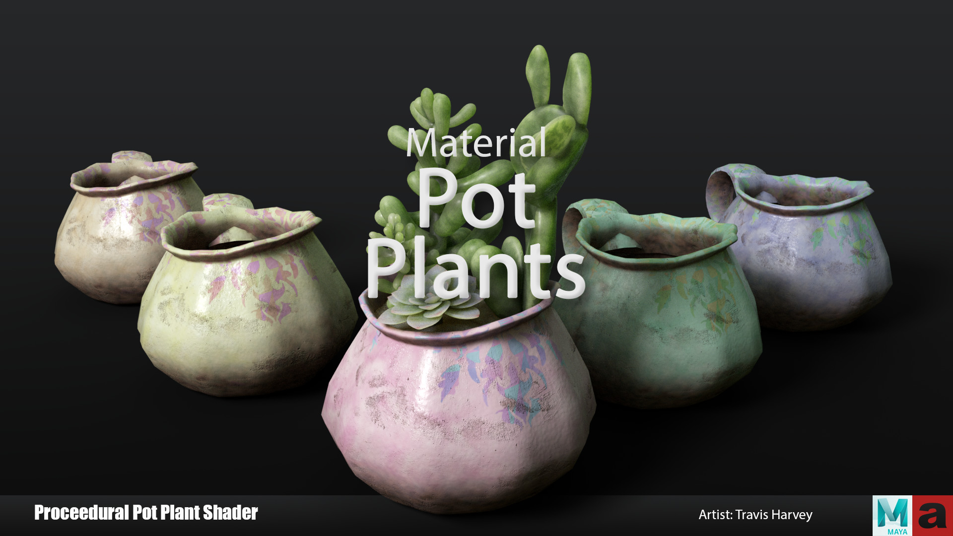 ArtStation - Proceedural Pot Plant Shaders