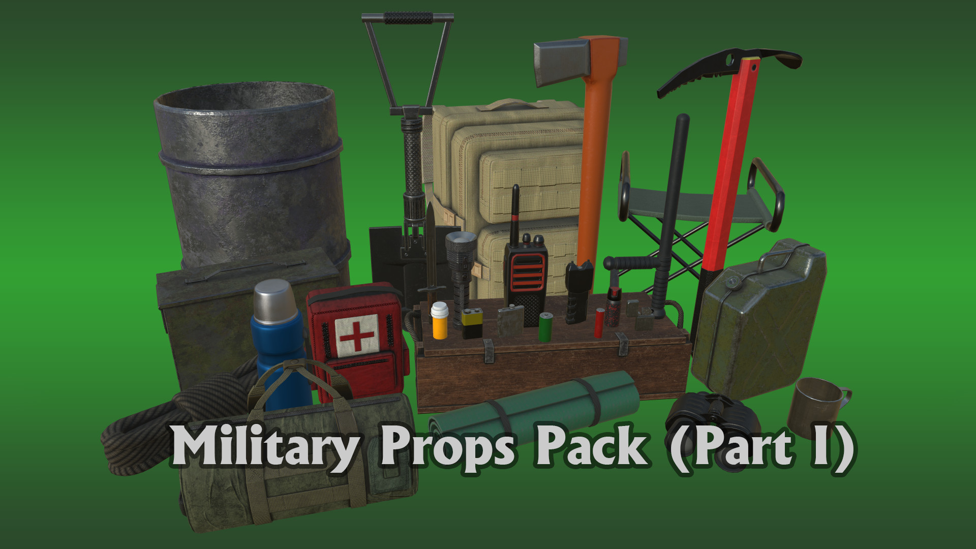ArtStation - Military Props Pack Part One