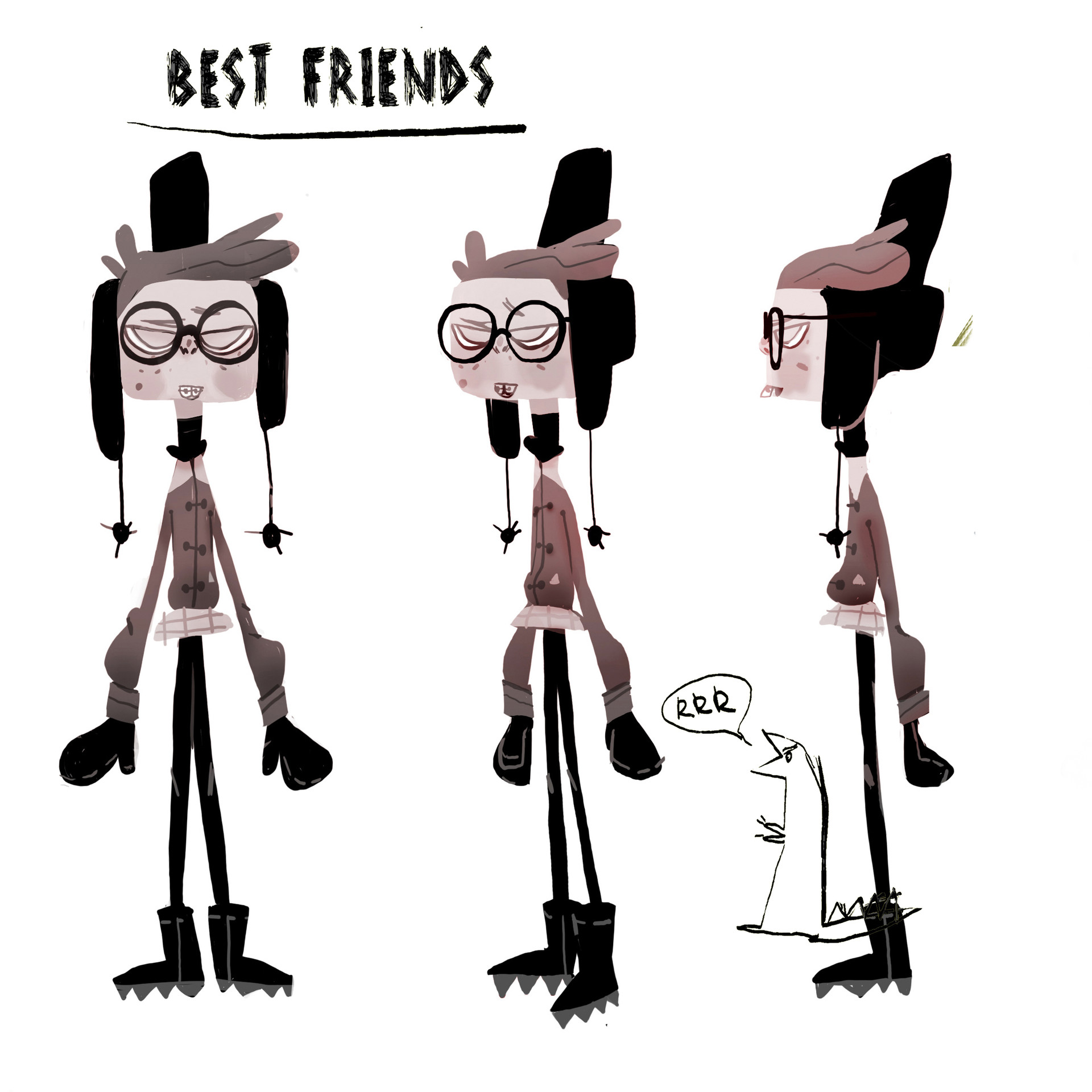 ArtStation - Best Friends Character design