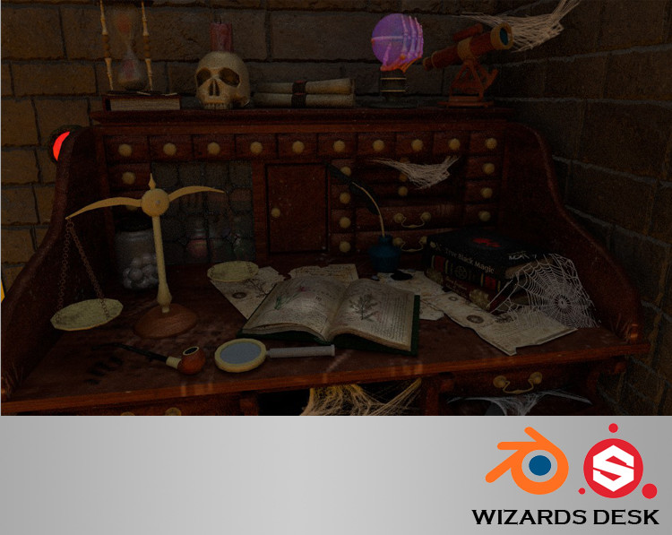 ArtStation - Wizards Desk