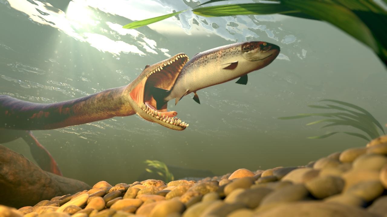 ArtStation - Plesiosaur Lighting & Compositing