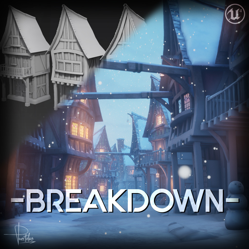 ArtStation - Snowfall - A Fable Fan Art - Breakdown