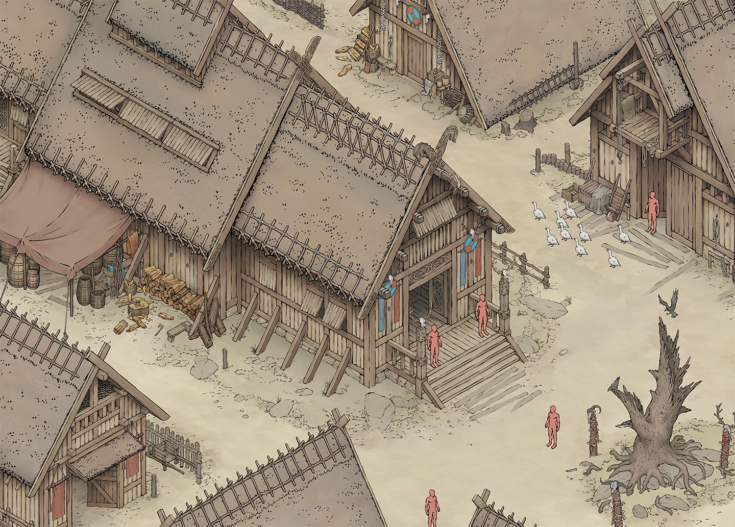 ArtStation - Viking Town Concept