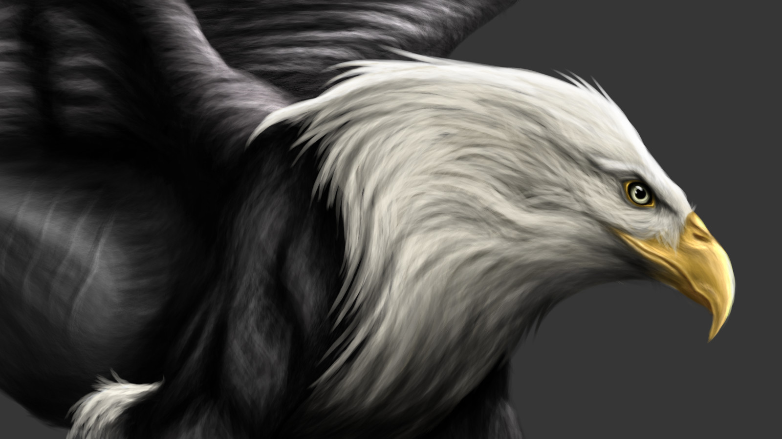 ArtStation - (A Level) Bald Griffin Headshot