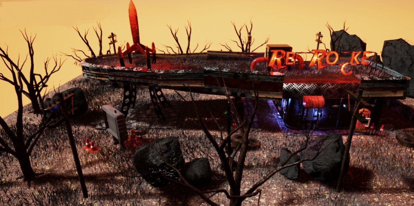 ArtStation - my end of master project!! Red rocket, Fallout 4!