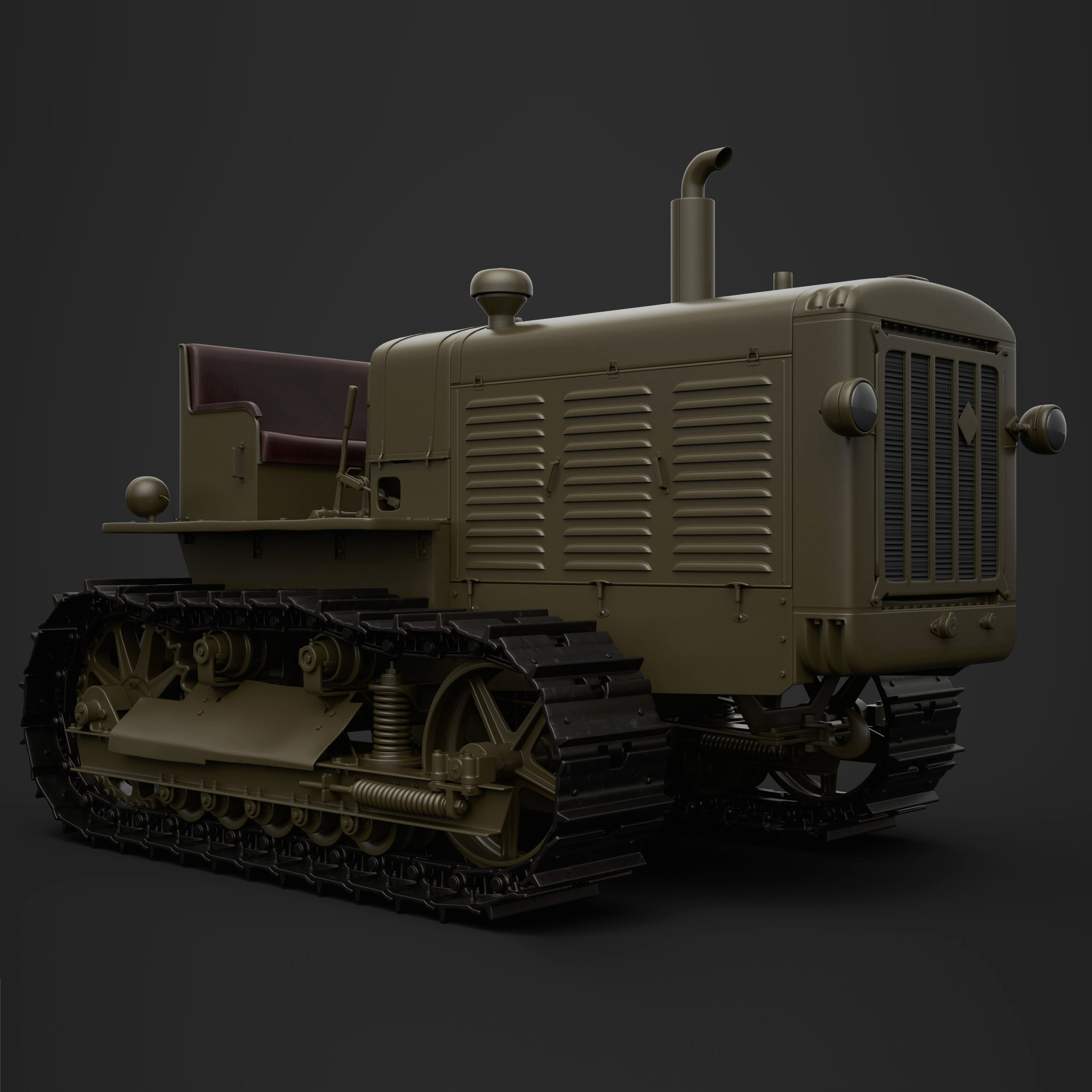ArtStation - S-65 Stalinets tractor