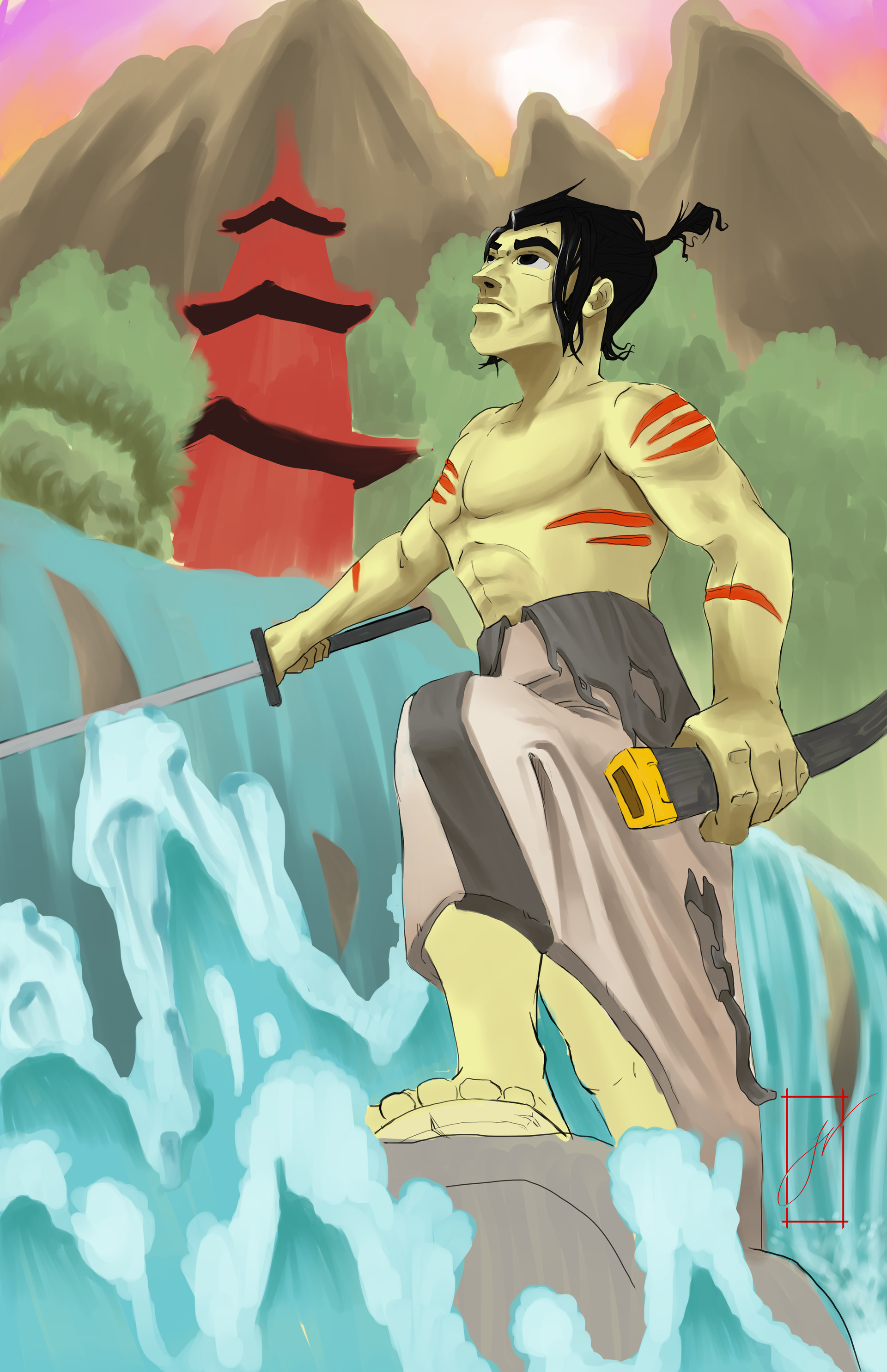 ArtStation - Samurai Jack (Long Term Progress)