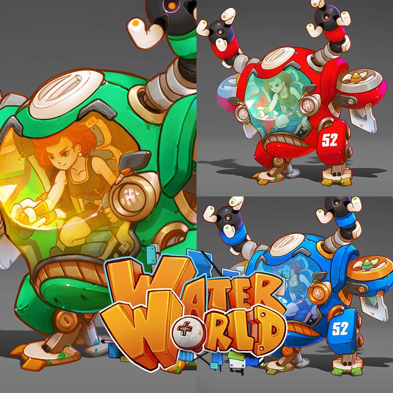 Thunder Cloud Studio - WaterWorld - BARM Mech Final Concept