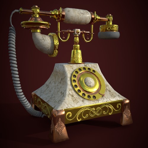 ArtStation - Rotary phone