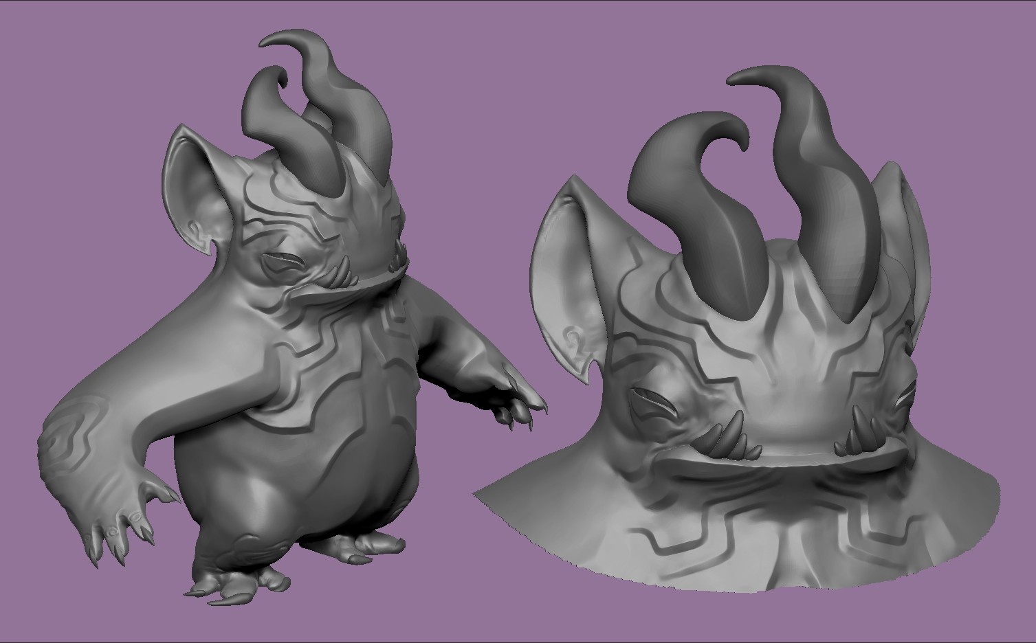 ArtStation - 3D Bat Demon [WIP], Ben Wampler