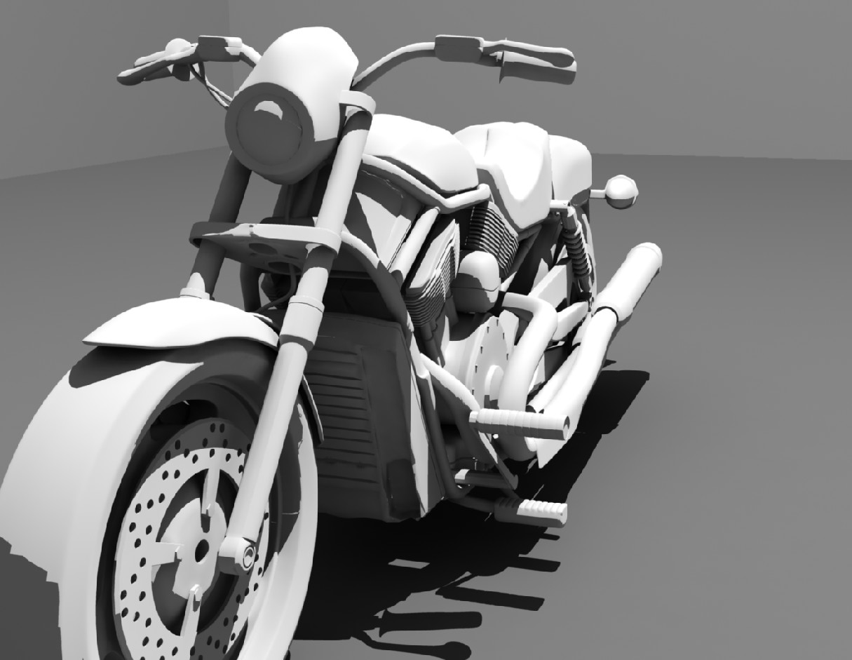 ArtStation - Harley Davidson v2 (Base Model)