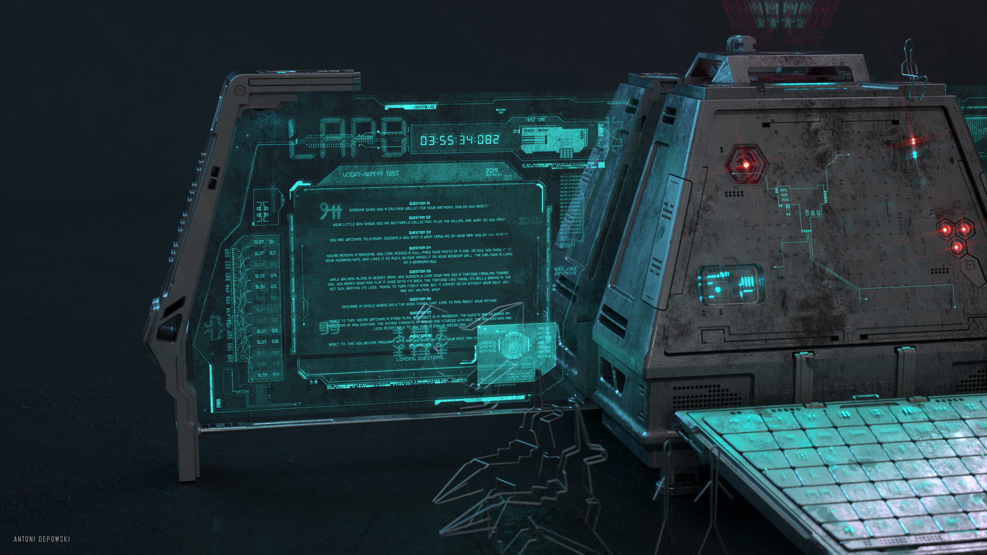 ArtStation - Voight Kampff Test Machine #4