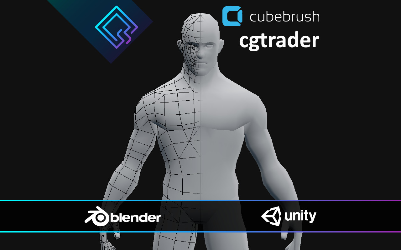ArtStation - Low-Poly Male Base Mesh