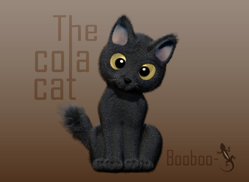 ArtStation - Booboo-the Cola Cat