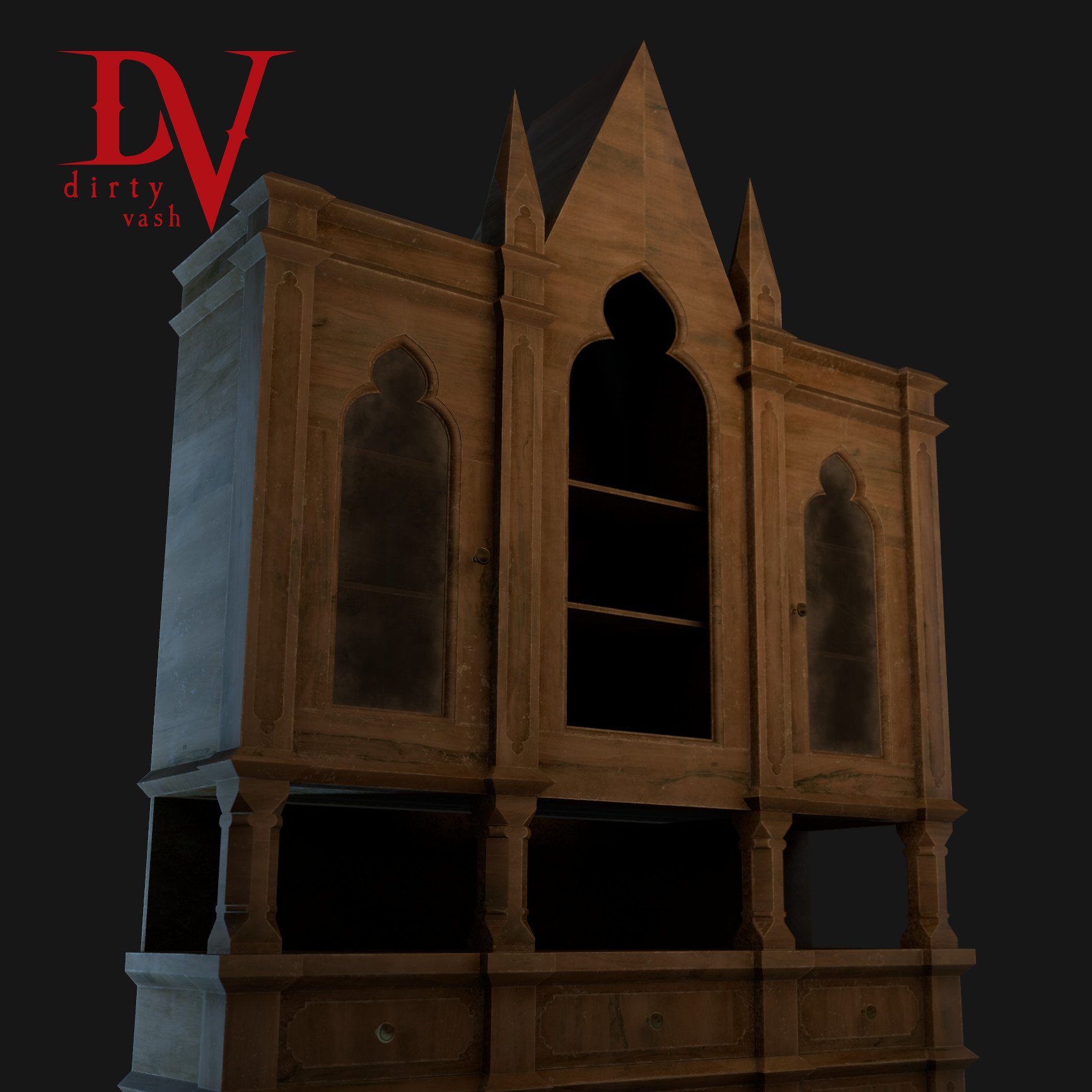 ArtStation - Gothic Cupboard