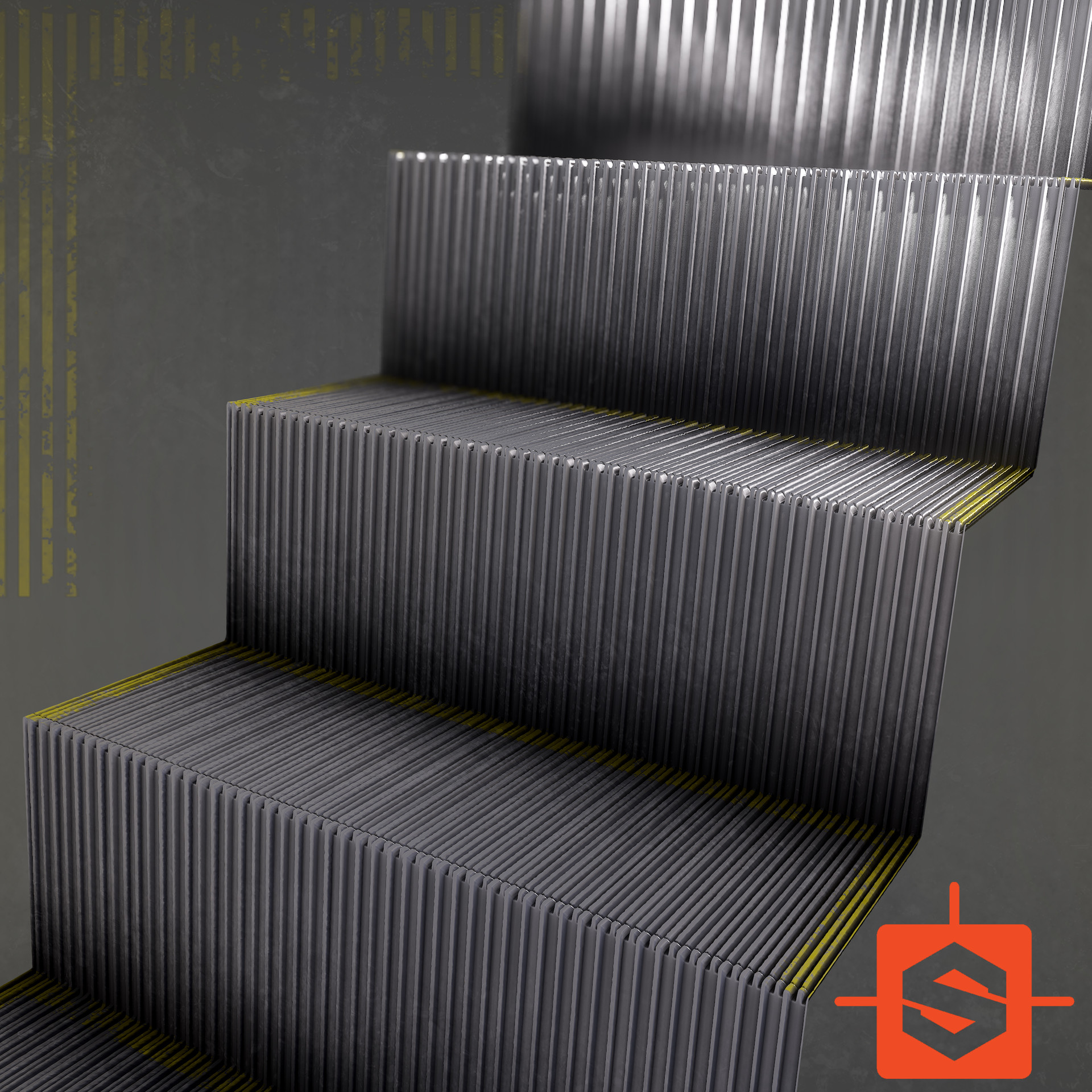 ArtStation - Mechanical stair