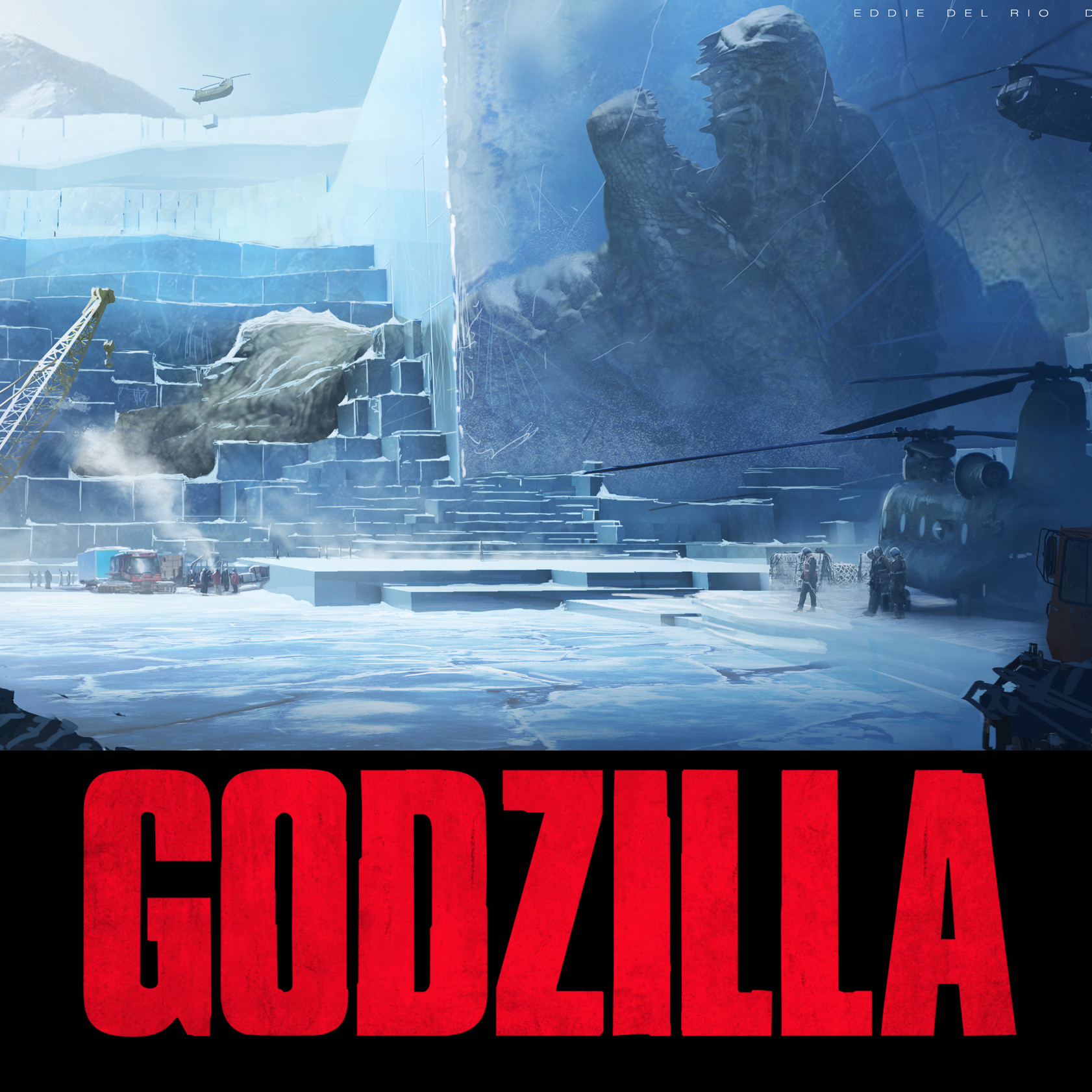 ArtStation - Ancient Godzilla discovery - Godzilla encased