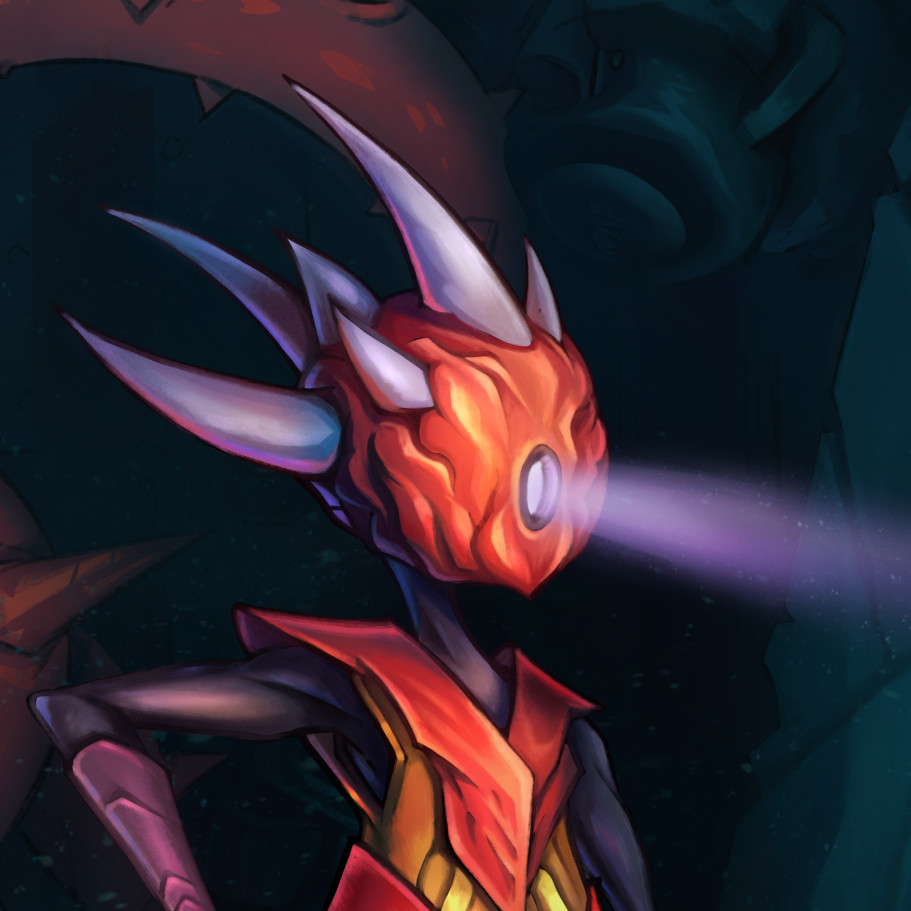 ArtStation - Alien soldier, Mikhail Logachev