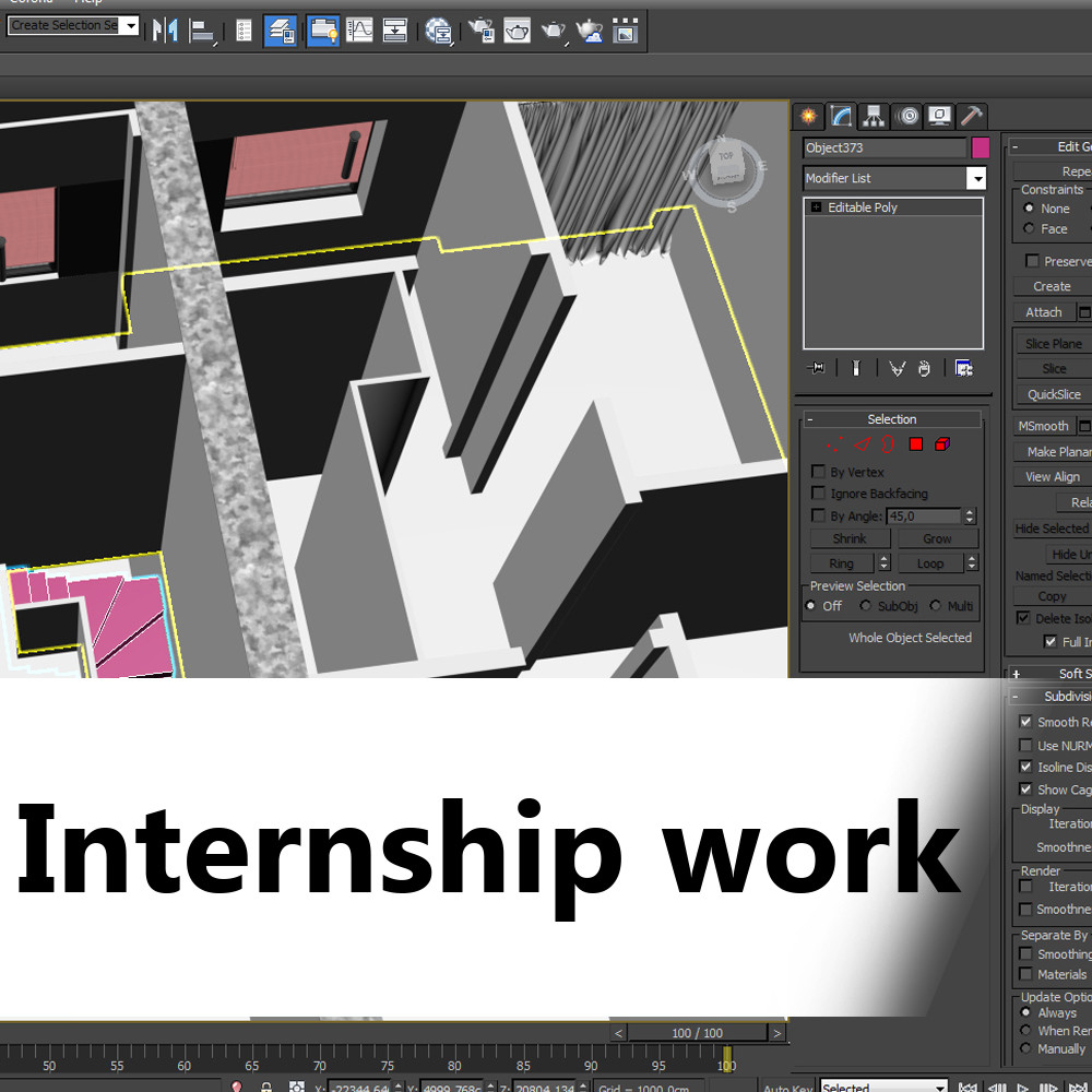 ArtStation - Internship work - architectural modeling