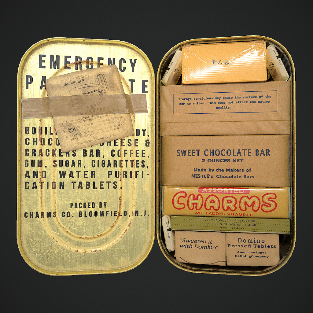 ArtStation - 1944 Emergency Parachute Ration