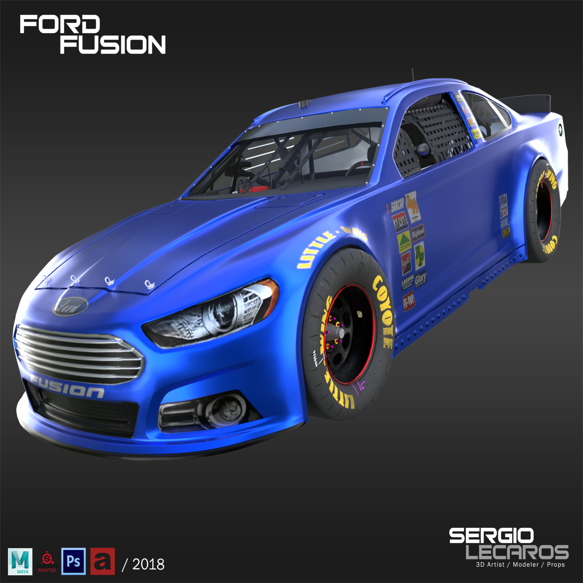 ArtStation - Ford Fusion 2015 NASCAR Edition