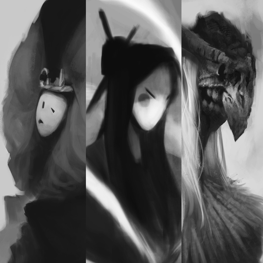 ArtStation - Grayscale creatures