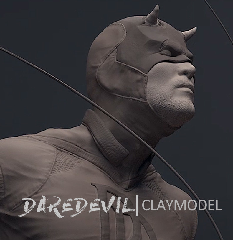 ArtStation - Daredevil_Clay Model