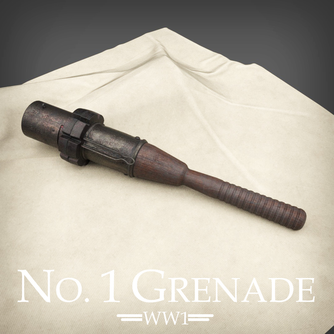 ArtStation - No. 1 Grenade - WW1 Prop