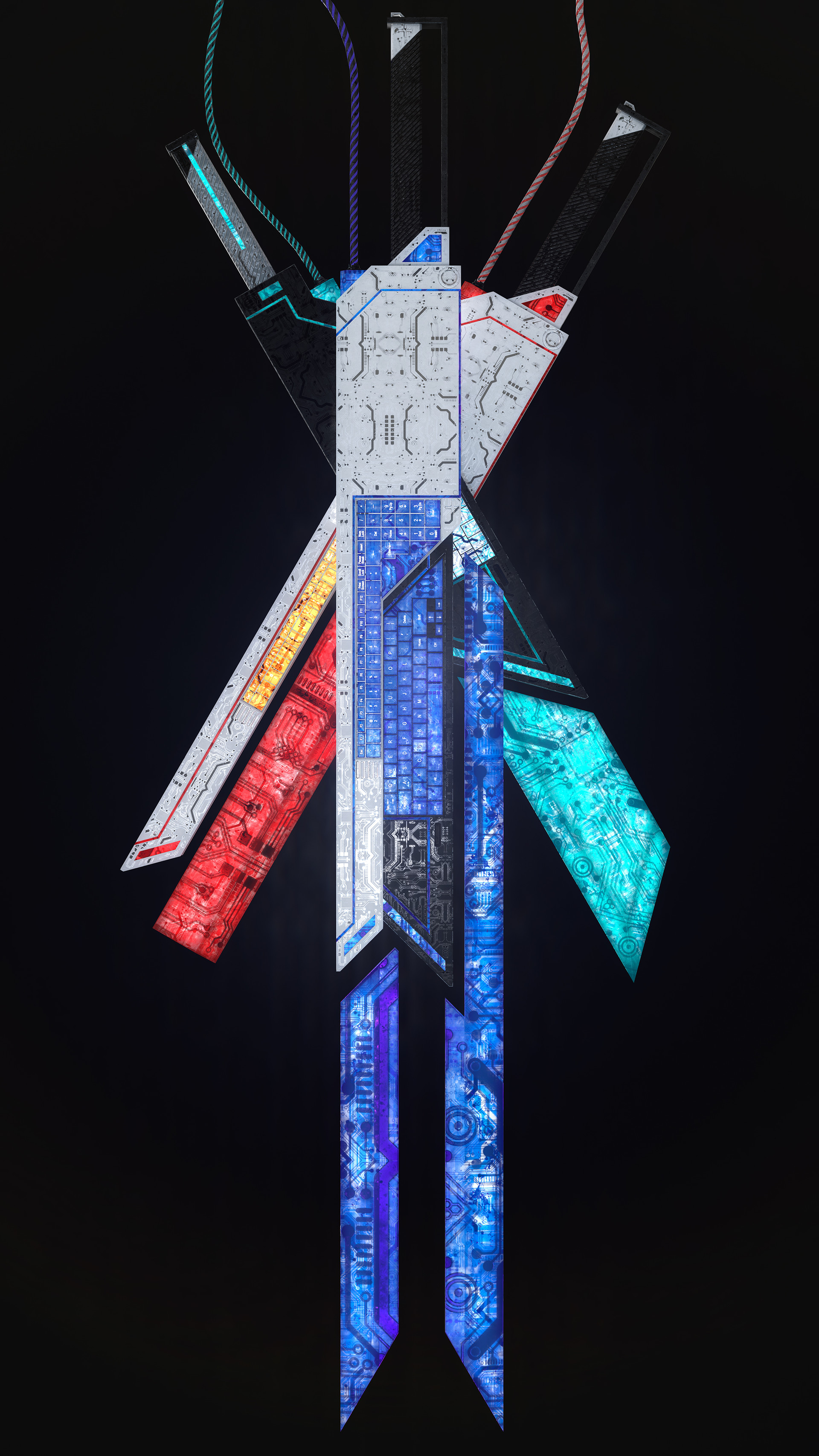 ArtStation - KEYBOARD MAN SWORD