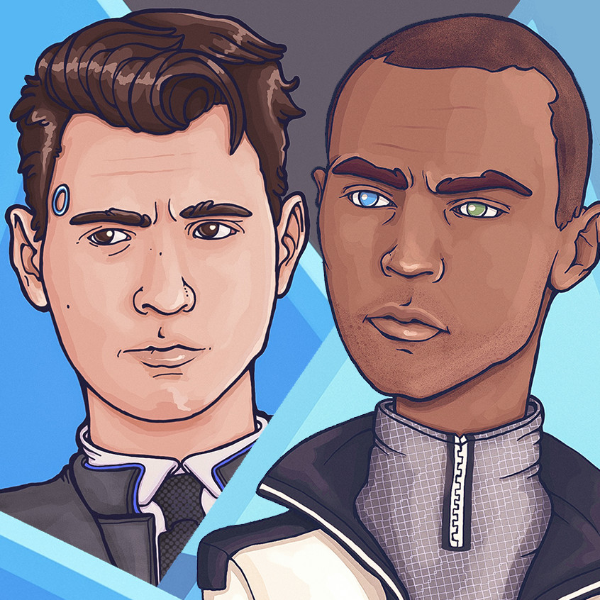 ArtStation - Detroit: Become Human - Characters & T-Shirt Design Plans