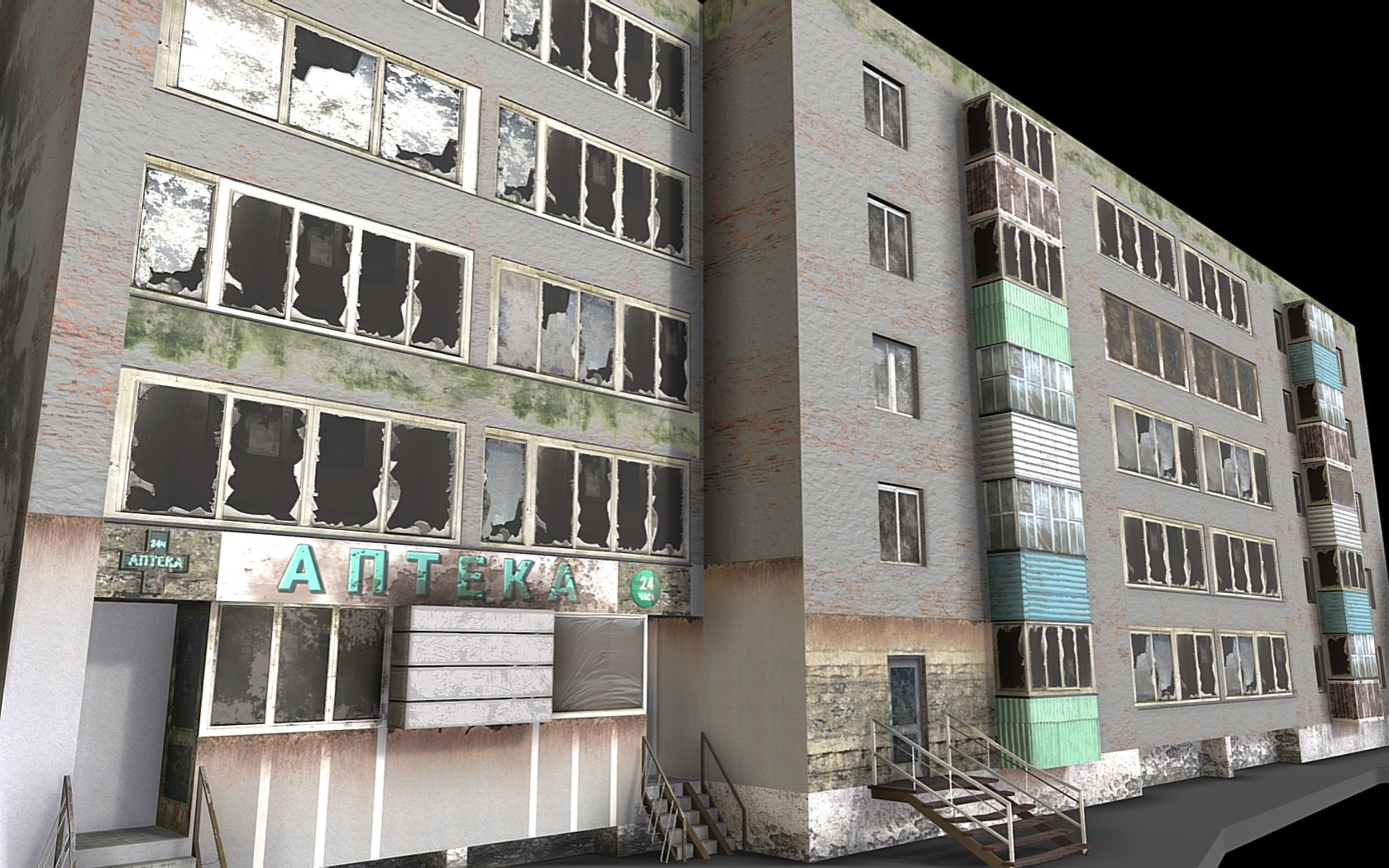 ArtStation - Building 1 (post-apocalyptic)