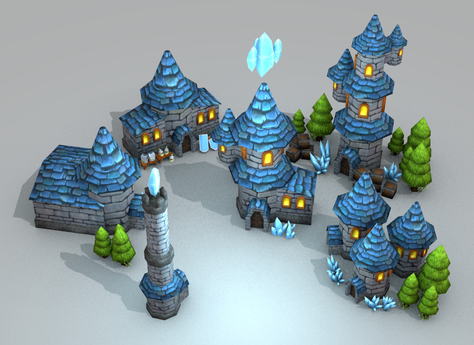 ArtStation - Wizard Tower [Low Poly]