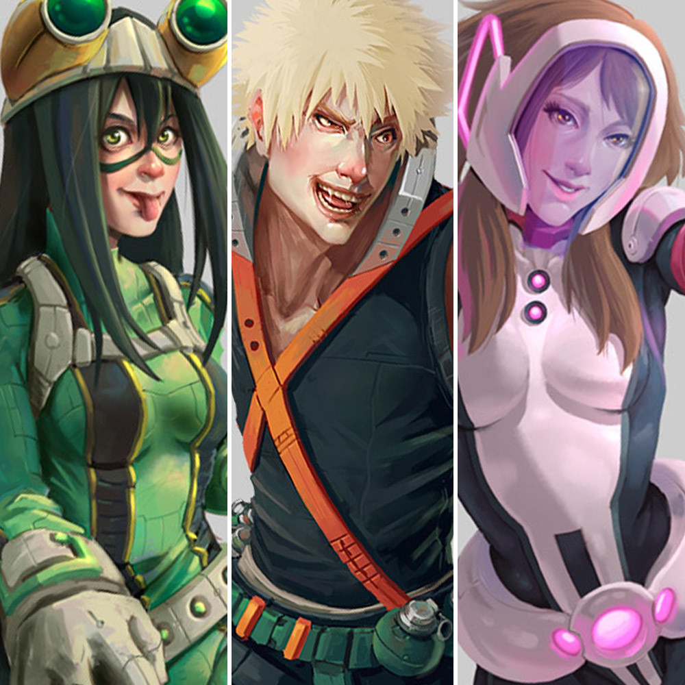 ArtStation - Boku no Hero Academia characters fanart