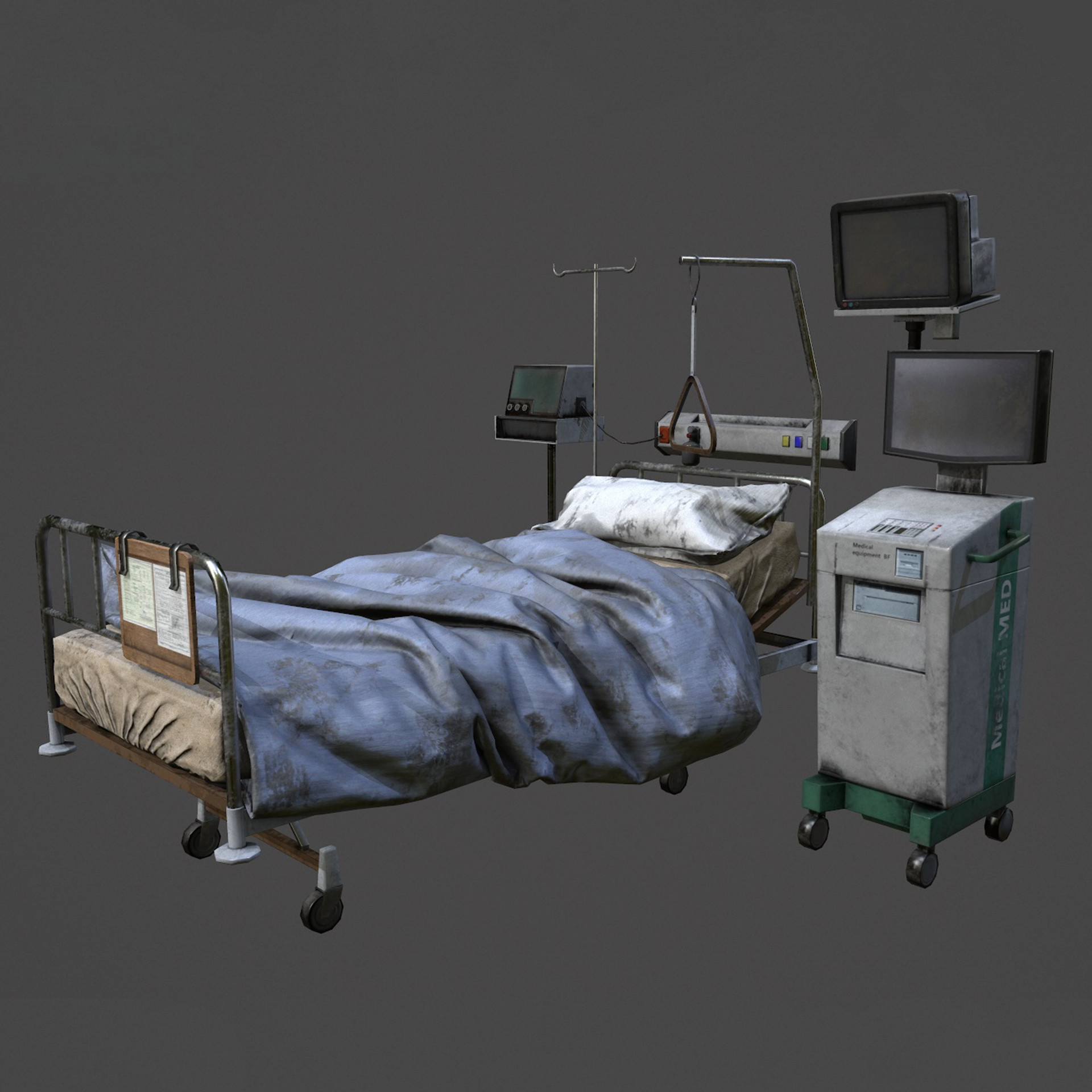 ArtStation - Hospital Bed