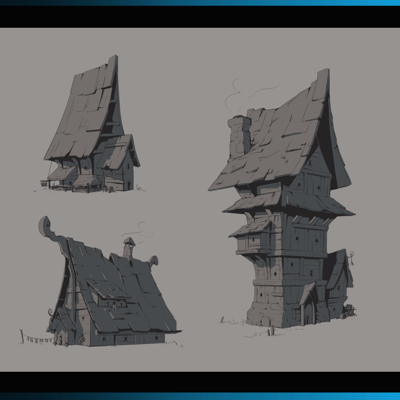ArtStation - The Falls | Building Concepts