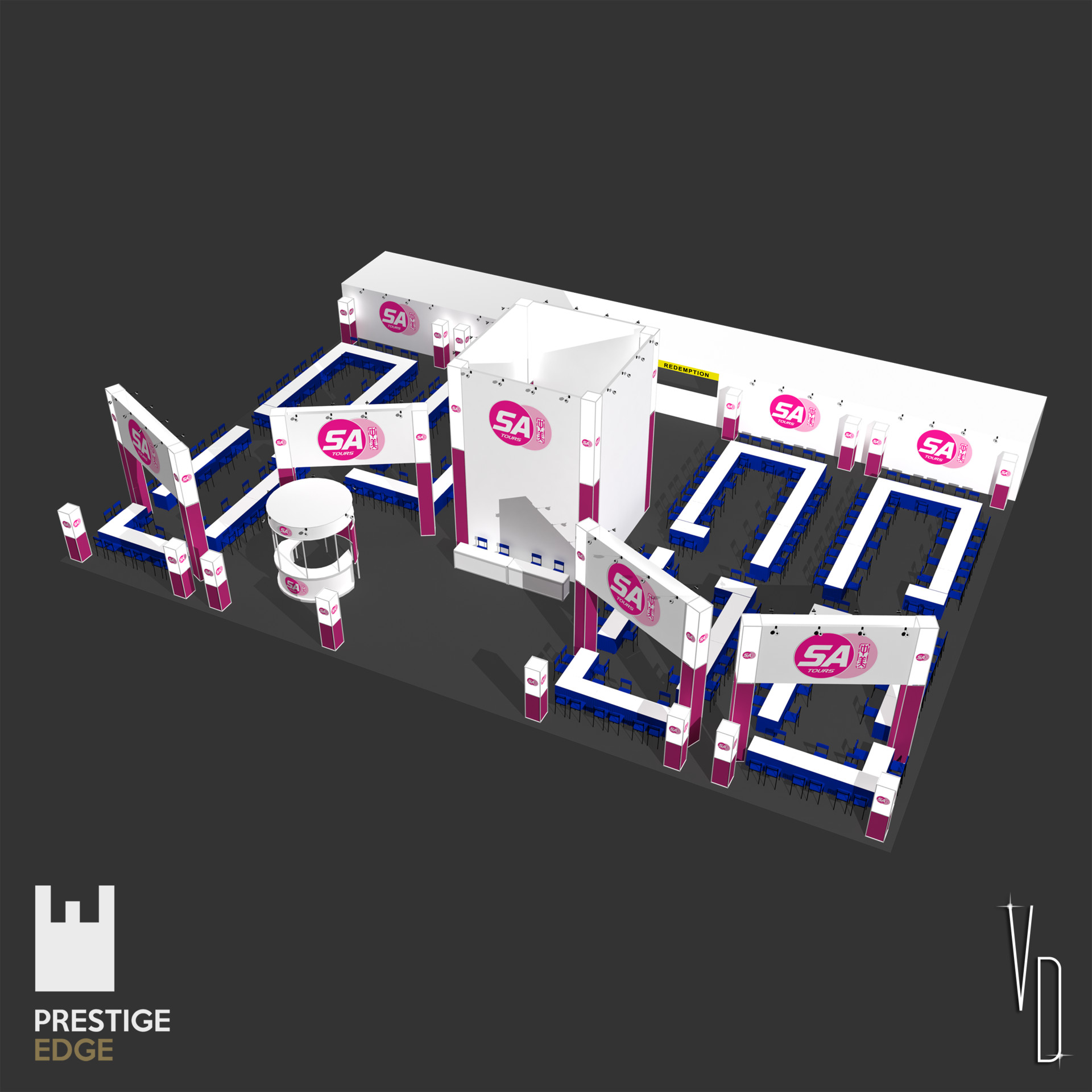 ArtStation - Concepts for SA Tours Booth for Travel Revolution 2015 ...