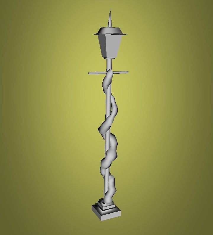 ArtStation - Corrupted Lamp Post