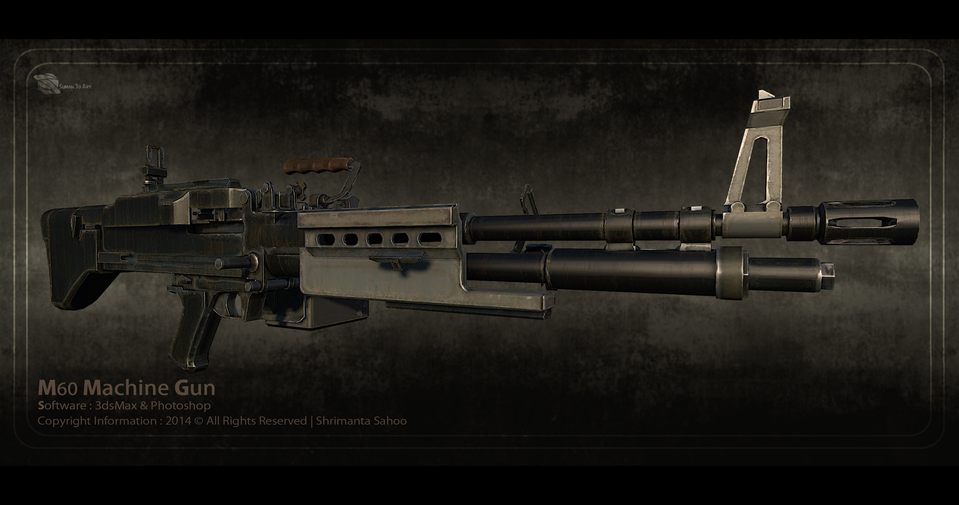 ArtStation - M60 Machine Gun