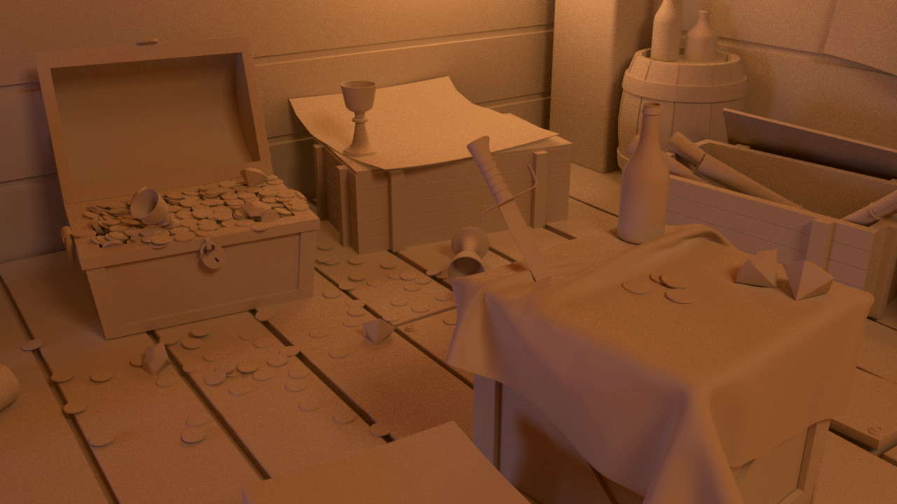 ArtStation - Pirate Den Diorama