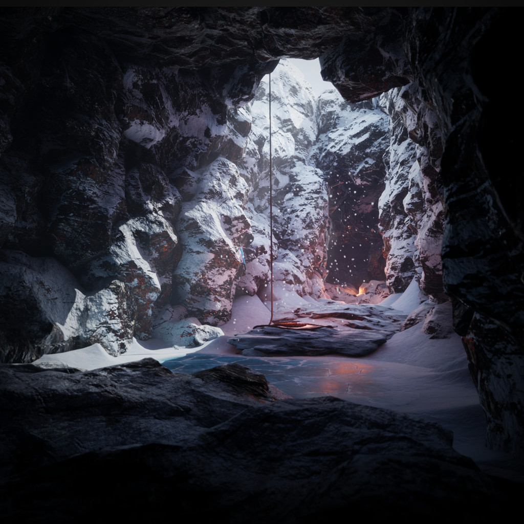 ArtStation - Snow Cave: Composition and layout Study