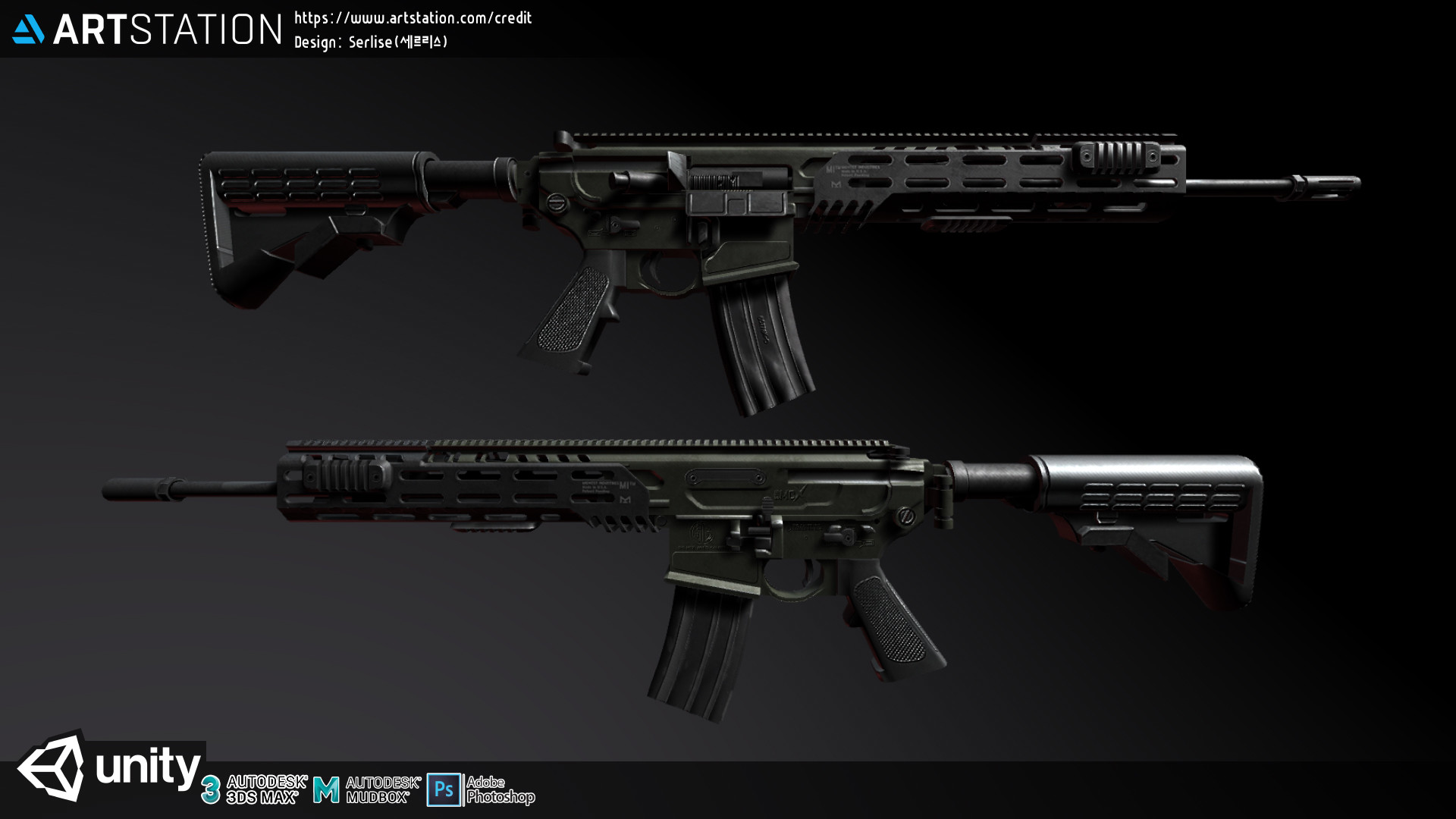 ArtStation - SIG MCX - weapon assault rifle for game modeling