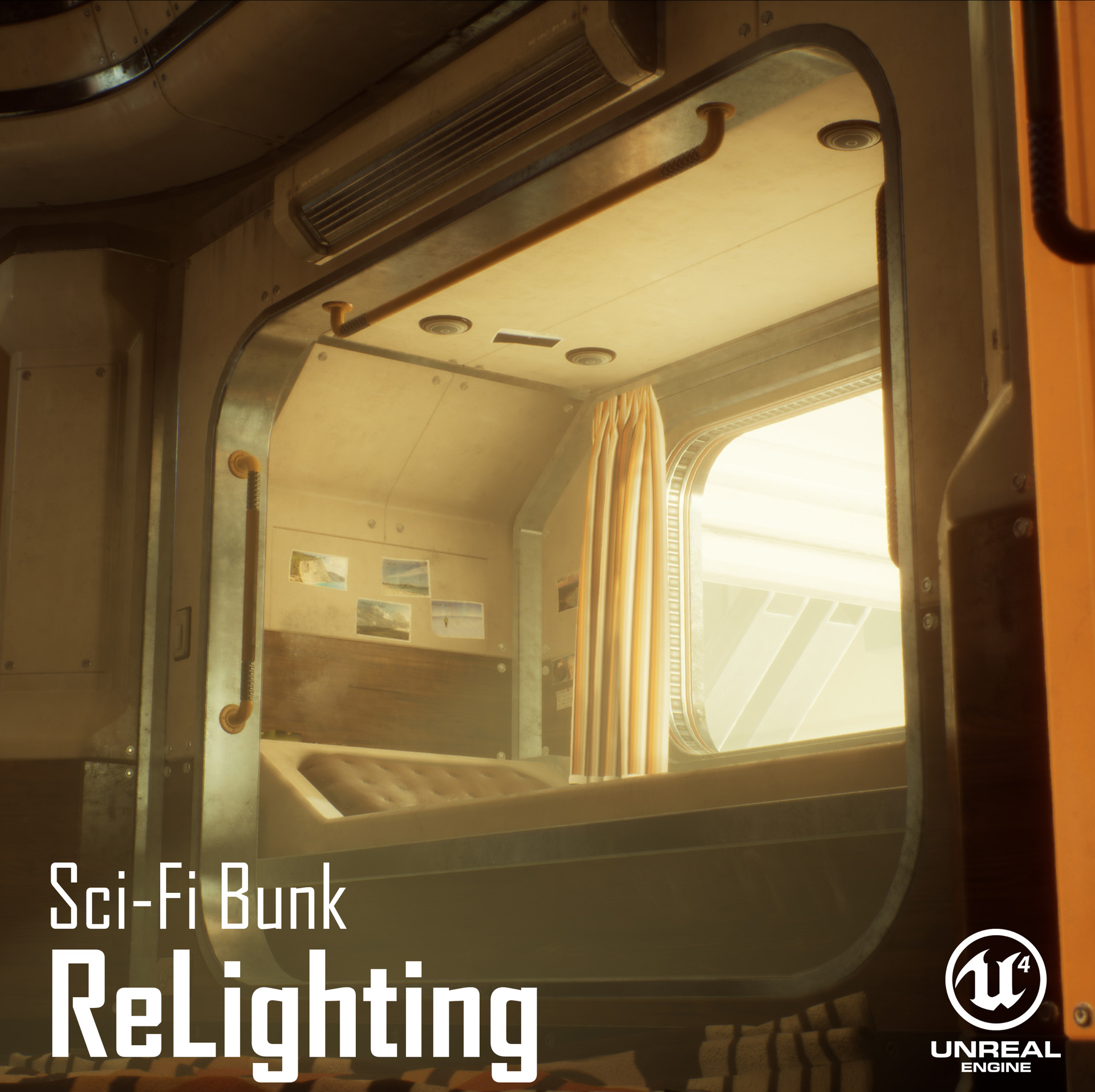 ArtStation - [UE4] Relighting | Liam Tart's Sci-Fi Bunk