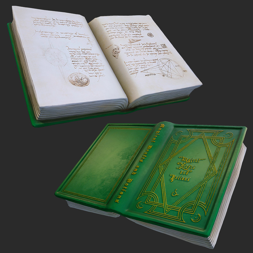 ArtStation - Magic Book - Mage Hideout